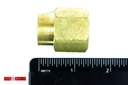 1/2 in Female NPT x 3/8 in Female NPT Brass Reducing Coupler | Dirt Killer